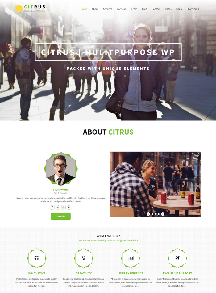 10 + Splendid Premium Creative WordPress Themes - Wedesignthemes Blog