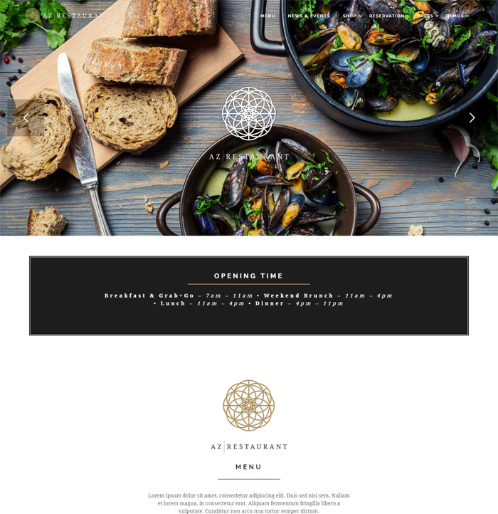 Retailing themes from WordPress for online shopping