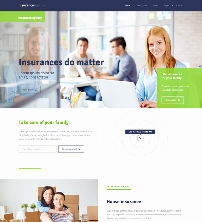 10+ Premium WordPress Insurance themes of 2017