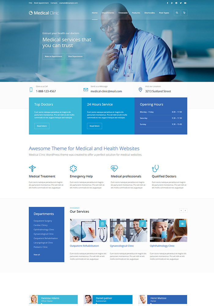 10 +Best Clinic WordPress Themes For Medical Websites